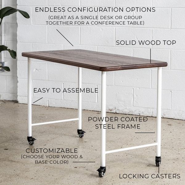 Modern Modular Table - BRICK Table | Edgework Creative