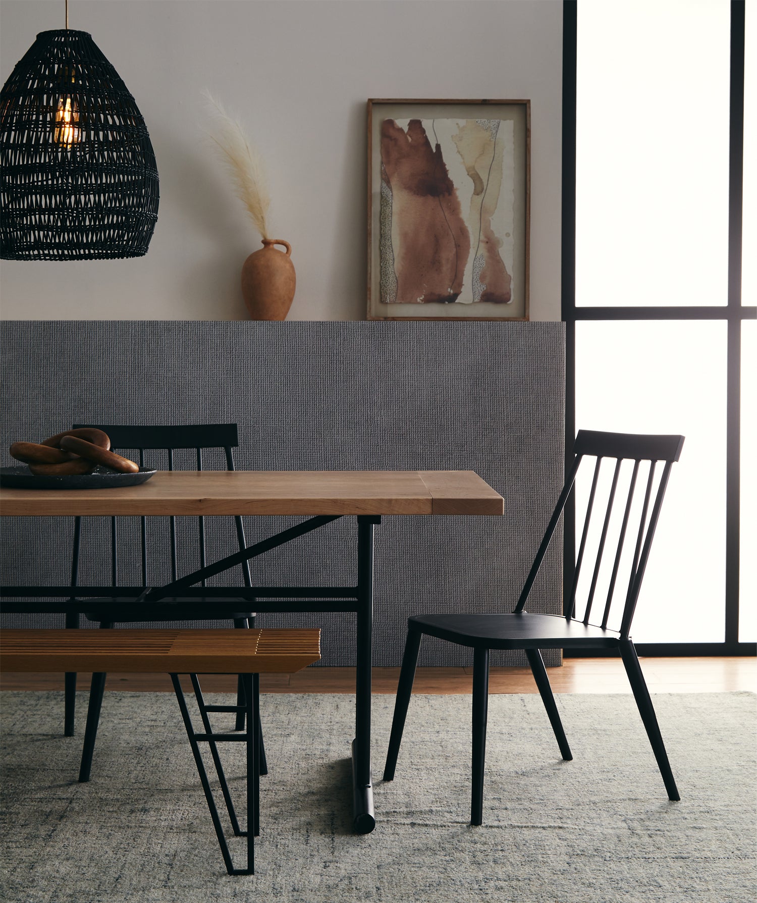 Truss Dining Table- Metal and Wood Table | Edgework Creative