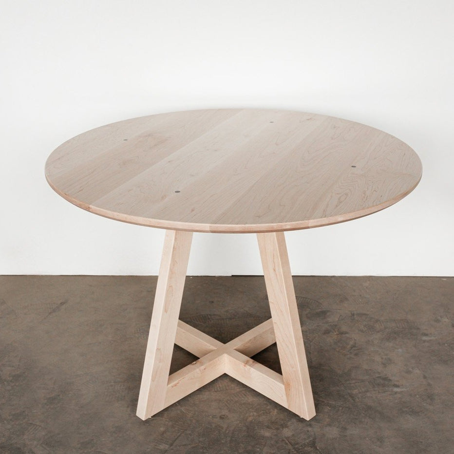 Round Wood Kitchen Table - The Seneca Table | Edgework Creative