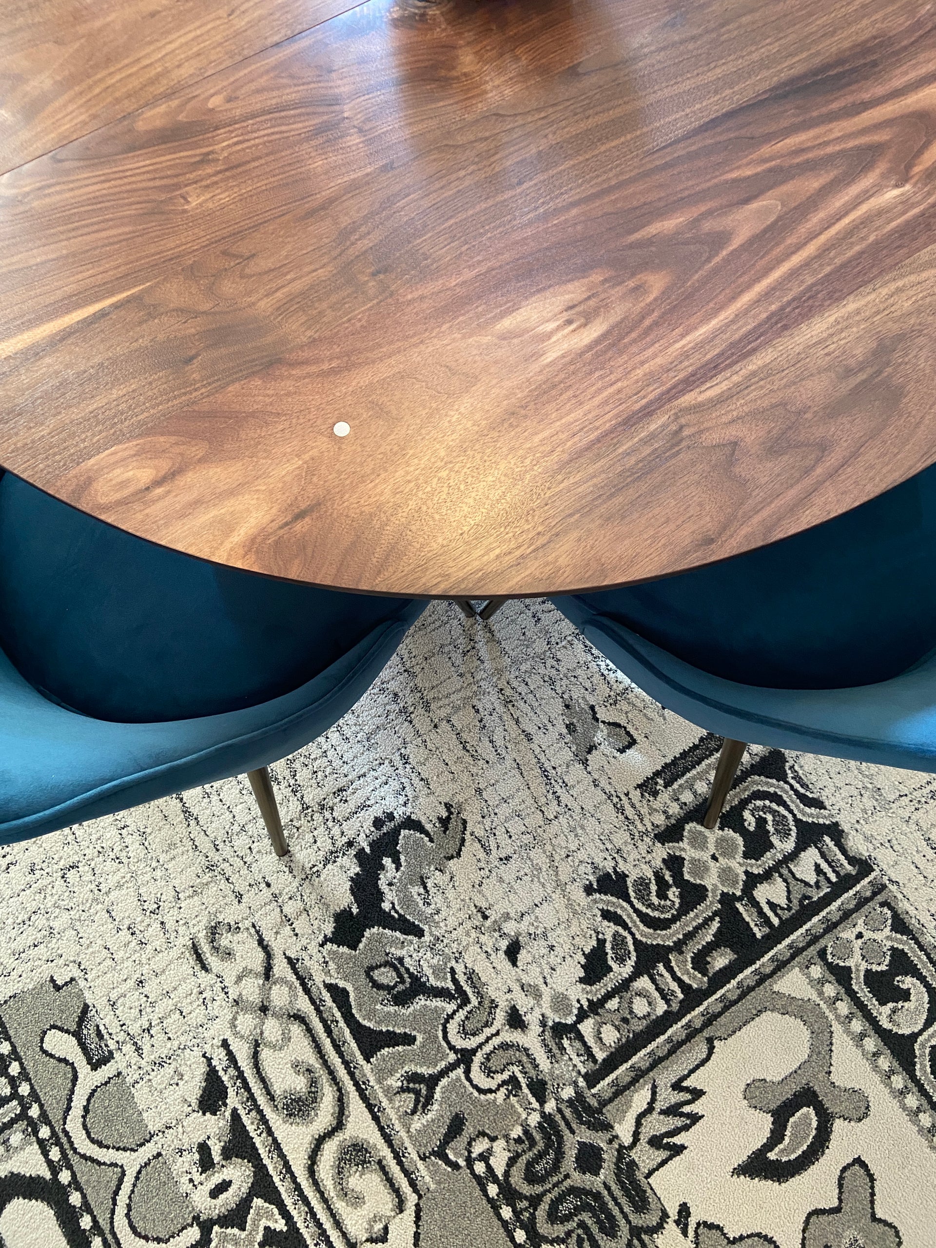 Round Modern Kitchen Table - The Seneca Table | Edgework Creative